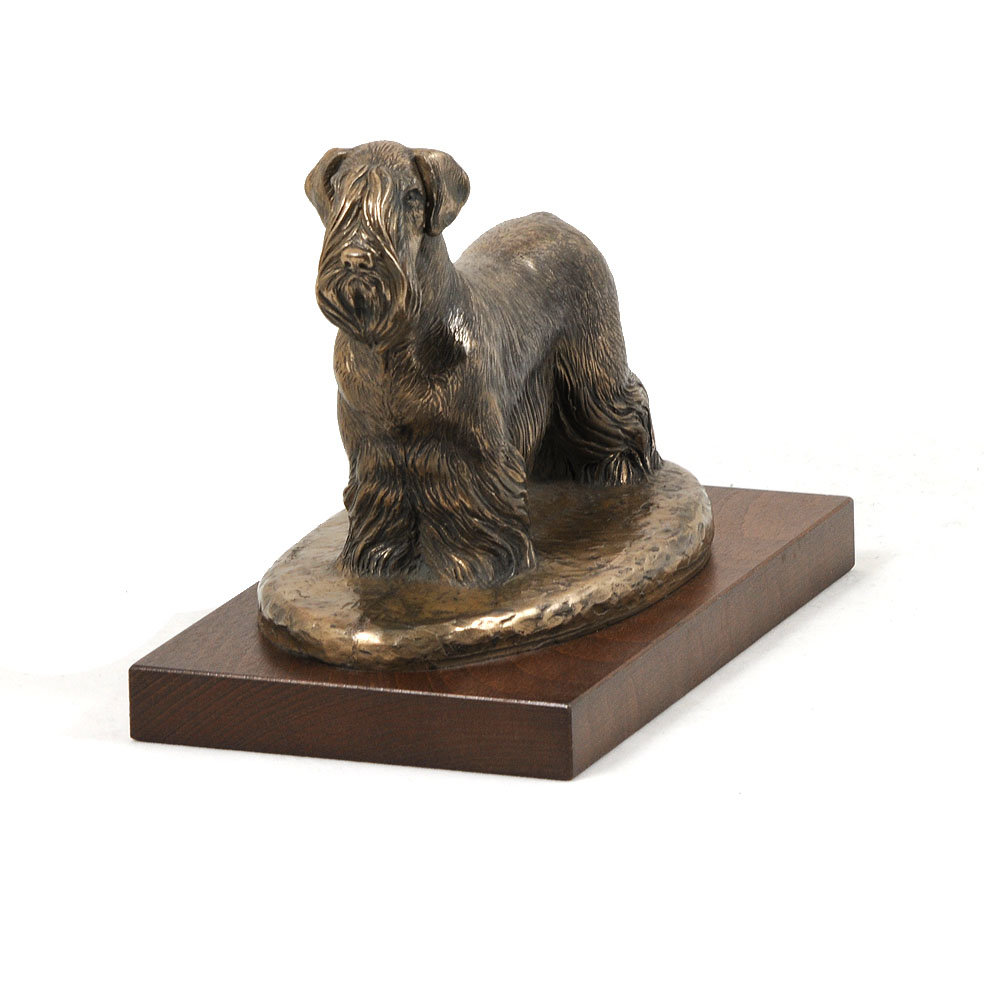 Terier czeski, Cesky Terrier - statuetka psa, figurka do biura, trofeum ...