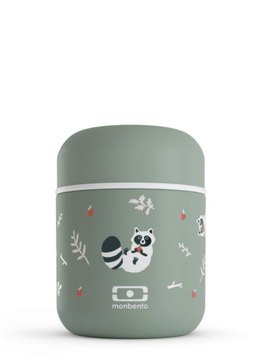 Termiczny Lunchbox Monbento Mb Capsule 280 Ml - Green Raccoon - Monbento | Sklep EMPIK.COM
