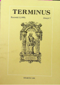 Terminus Rocznik 1 Zeszyt 1 - Opracowanie zbiorowe | Książka w Empik