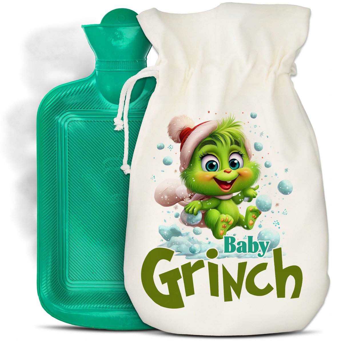 Termofor Zielony Świąteczny GRINCH BABY Na Święta Mikołaja Pod Choinkę ...
