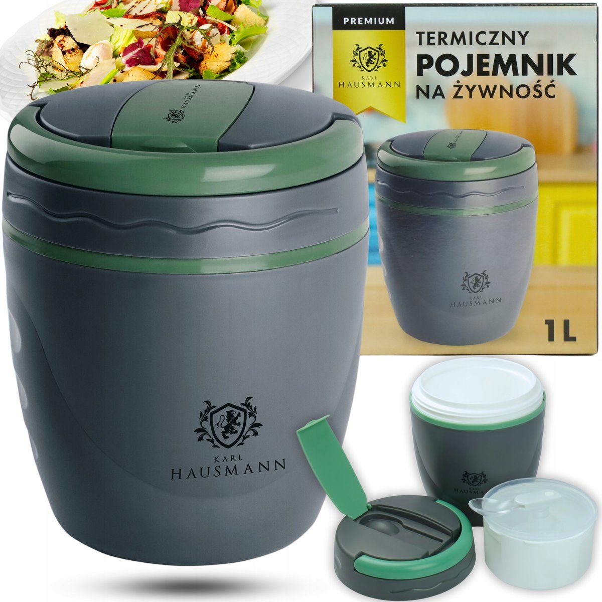 Termos Obiadowy 1L Pojemnik Termiczny Na Zupę Obiad Lunch Tworzywo ...