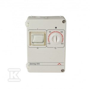 Termostat DEVIreg-610 natynkowy hermetyczny IP44 - DEVI | Sklep EMPIK.COM