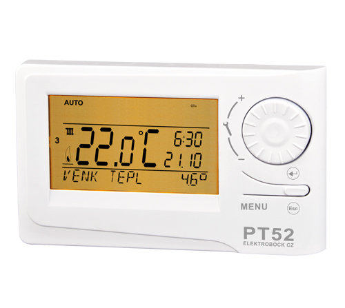 Termostat elektroniczny z komunikacją Open Therm Plus PT52 ...