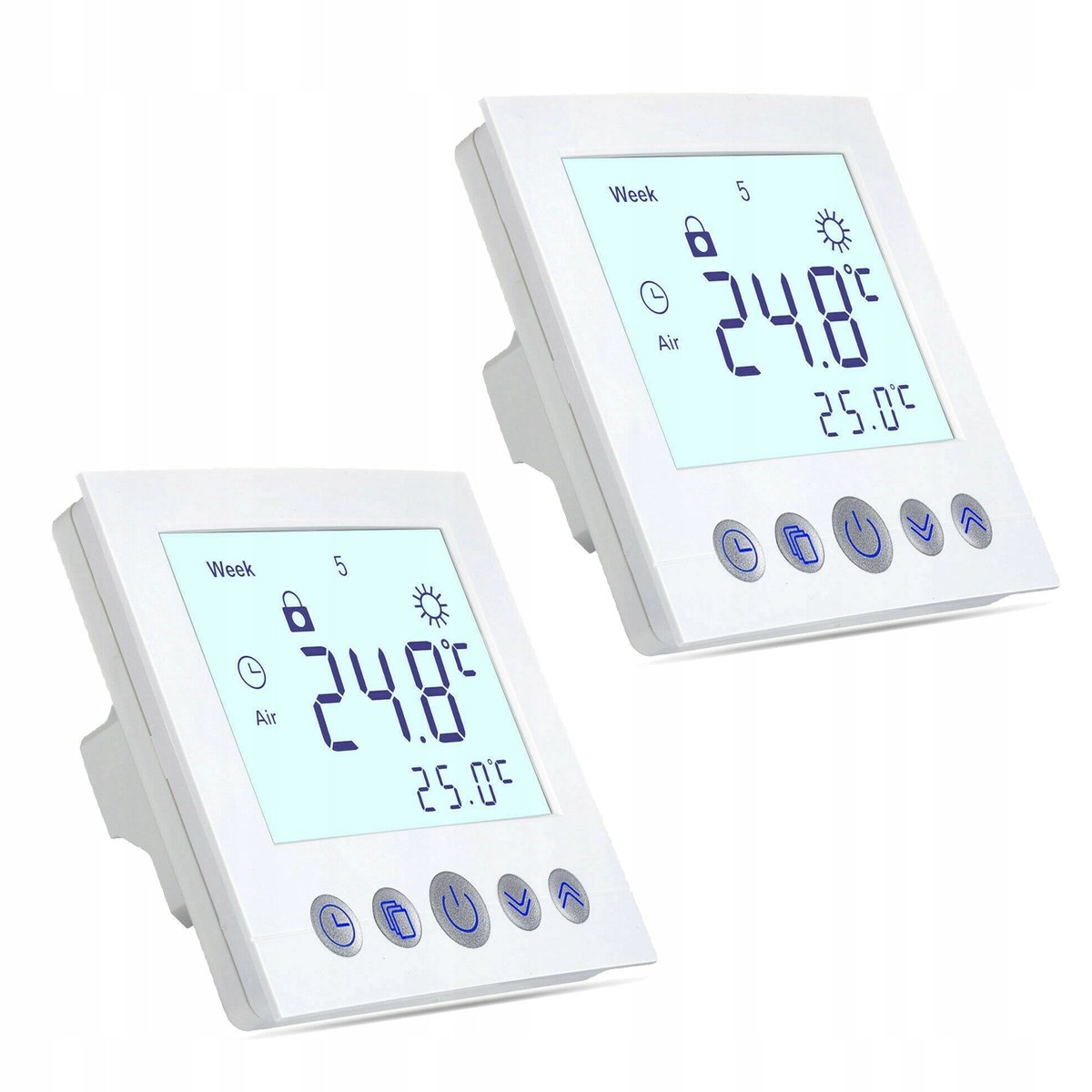 TERMOSTAT Termoregulator programowalny 16A LCD 2X - Arhatreya | Sklep ...