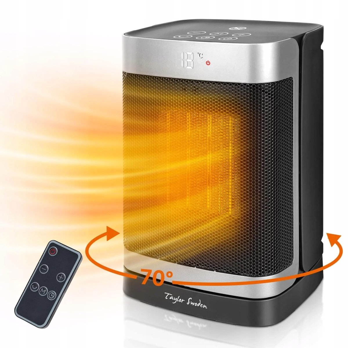 Termowentylator Grzejnik Elektryczny Farelka Taylor Swoden 1500W Pilot Led - Taylor Swoden ...