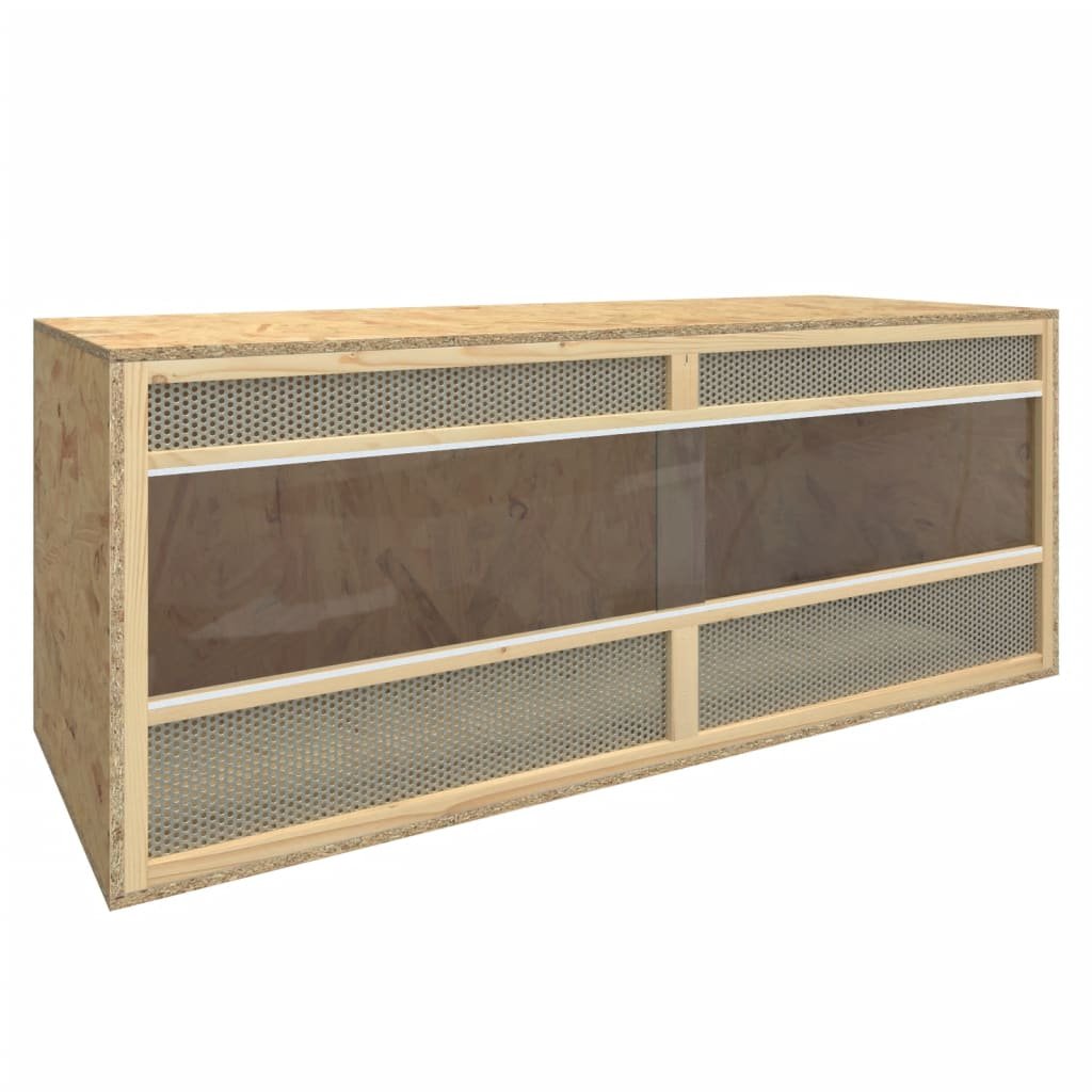 Terrarium dla gadów z drewnopochodnego materiału 120x50x50 cm / AAALOE ...