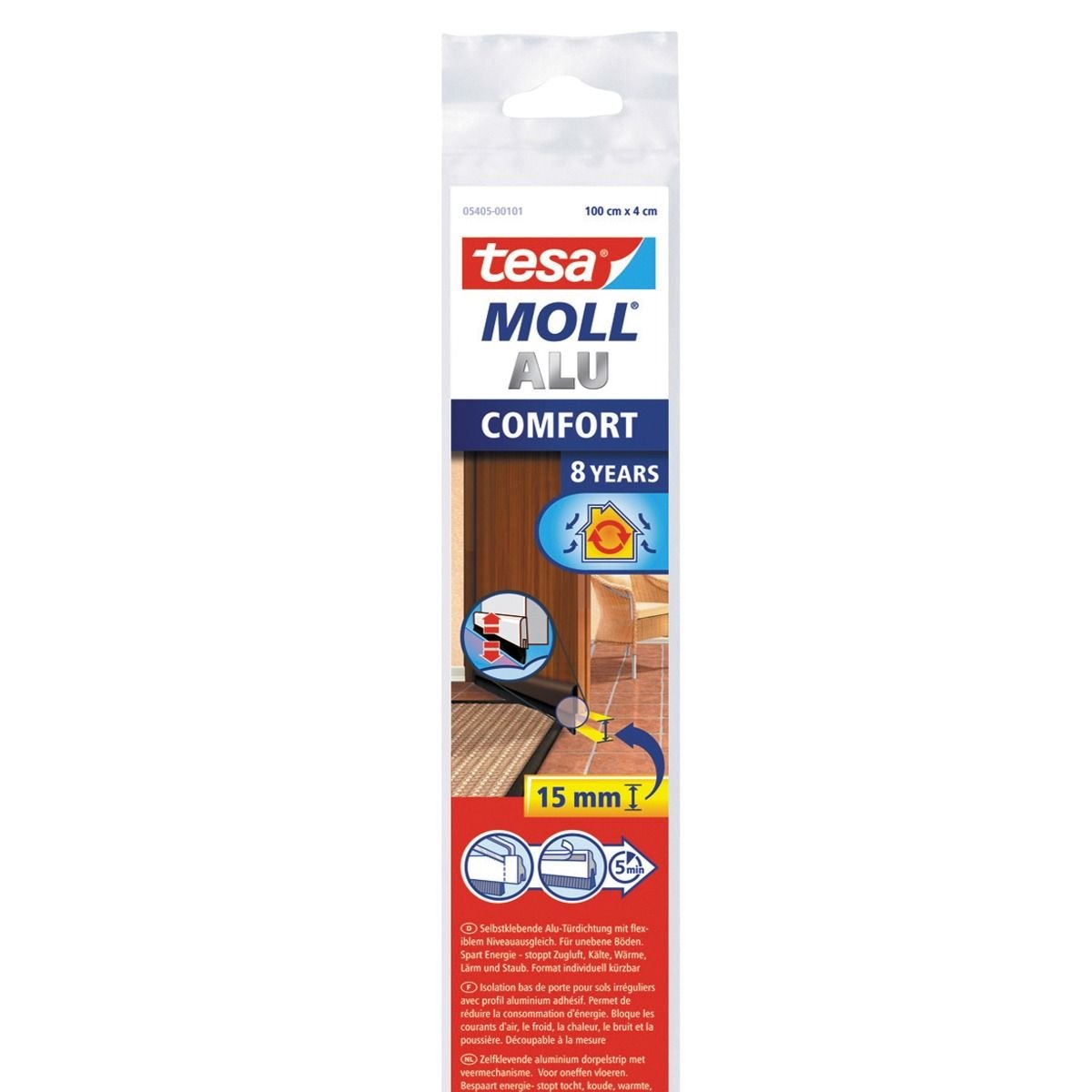 Tesamoll Uszczelka Silikonowa Uszczelniająca Bariera Brązowa 1m x 40mm ...