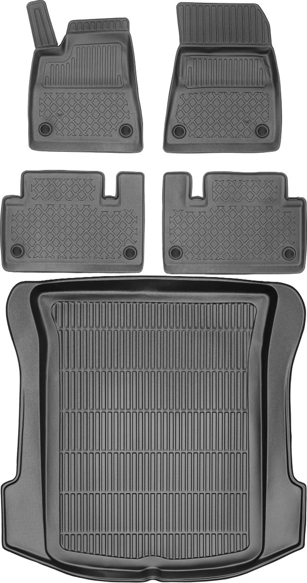 Tesla 3 Sedan 2017- Bagażnik MAX-DYWANIK 912603 + Dywaniki ARISTAR ...