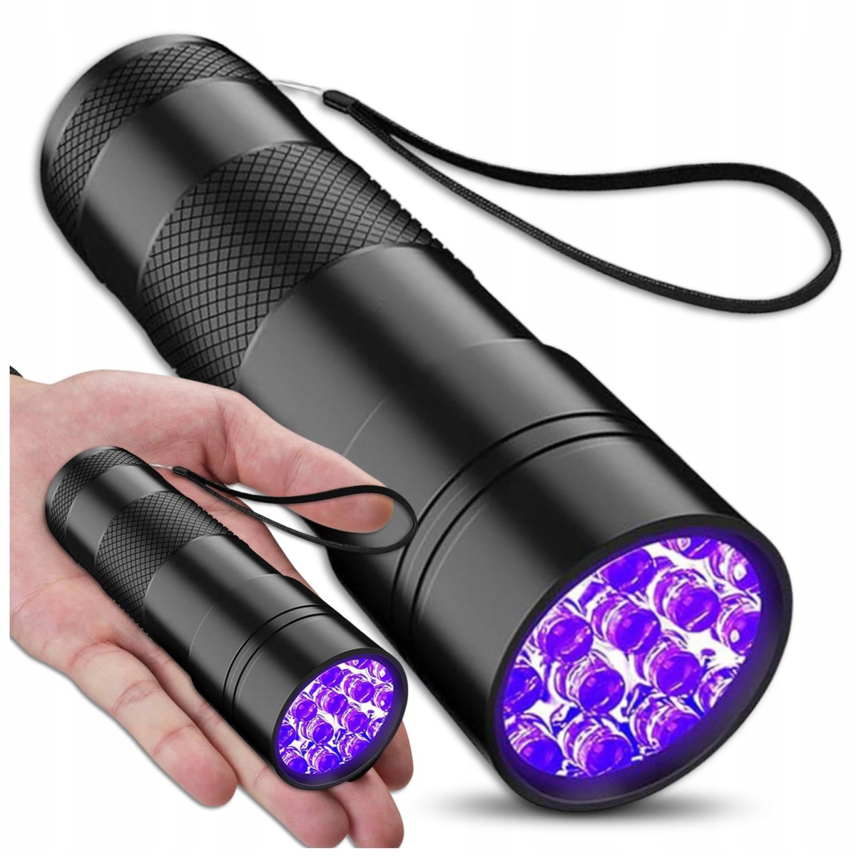 Tester Latarka UV Detektor LED turystyczna taktyczna aluminiowa ...