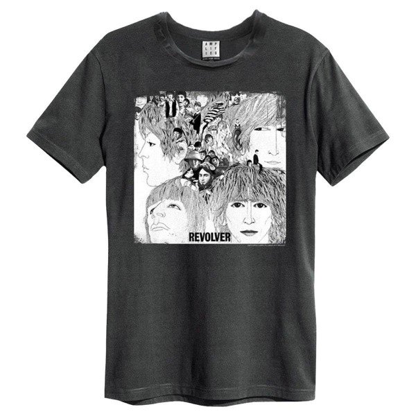 The Beatles: Beatles Revolver Amplified Vintage Charcoal Large T Shirt ...