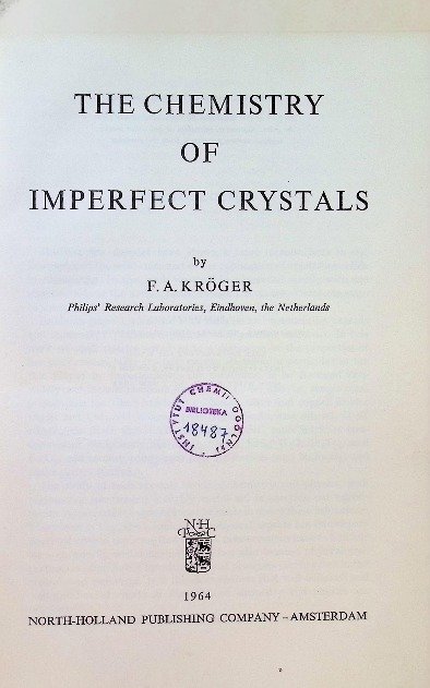 The Chemistry of Imperfect Crystals - Opracowanie zbiorowe | Książka w ...