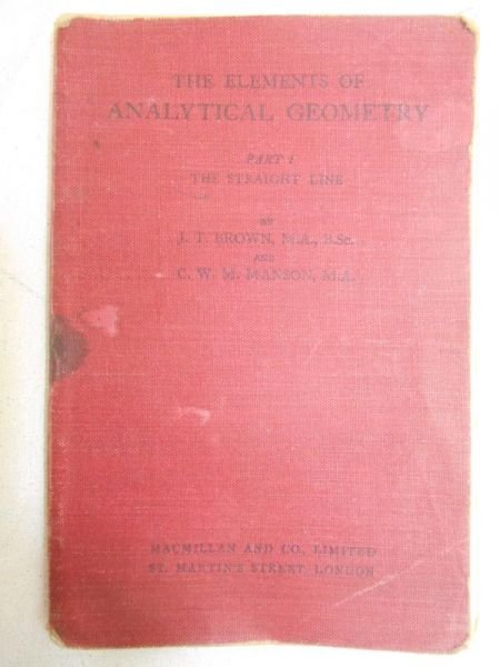 The Elements of Analytical Geometry, 1946 r. - W opisie | Książka w Empik