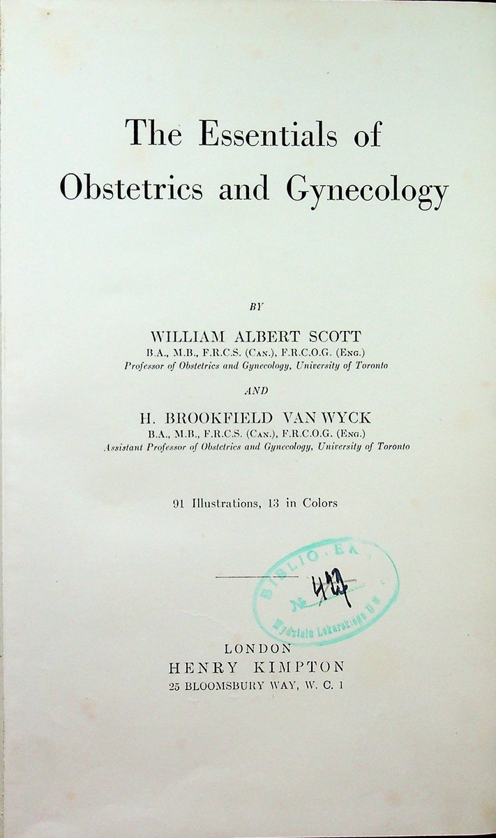 The Essentials of Obstetrics and Gynecology 1946r - W opisie | Książka ...