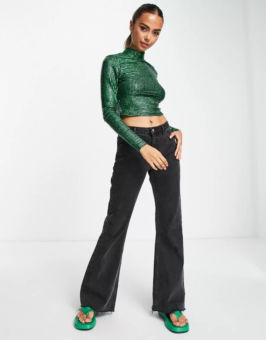 The Frolic Top Damski Zielony Cekinowy 38 1Xmf - Inna marka | Moda ...