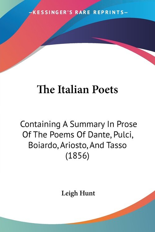 The Italian Poets - Hunt Leigh | Książka w Empik