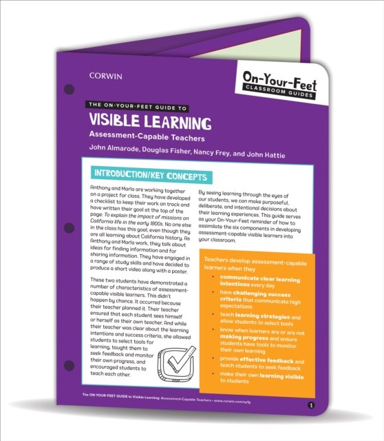 The On-Your-Feet Guide to Visible Learning: Assessment-Capable Teachers ...