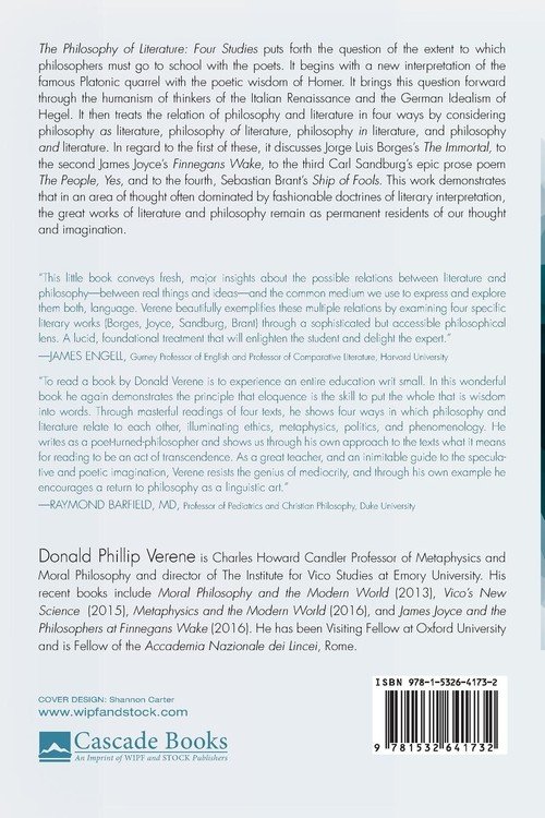 The Philosophy of Literature - Verene Donald Phillip | Książka w Empik