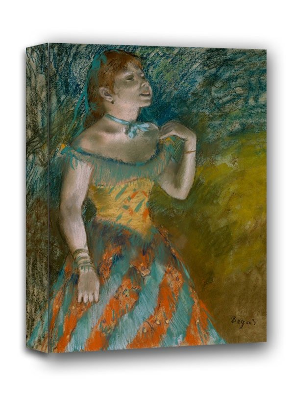 The Singer in Green, Edgar Degas - obraz na płótnie 60x80 cm - Galeria ...