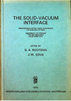 The Solid Vacuum Interface - | Książka w Empik
