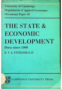 The State and Eonomic Development Peru since 1968 - Cambridge ...