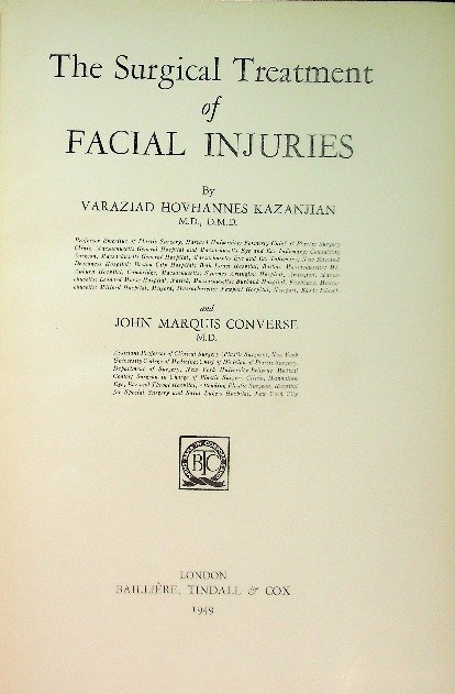 The surgical treatment of facial injuries 1949 r. - Opracowanie ...