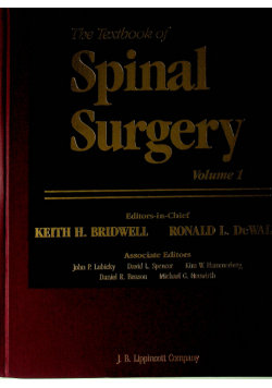 The Textbook of Spinal Surgery Tom I - | Książka w Empik