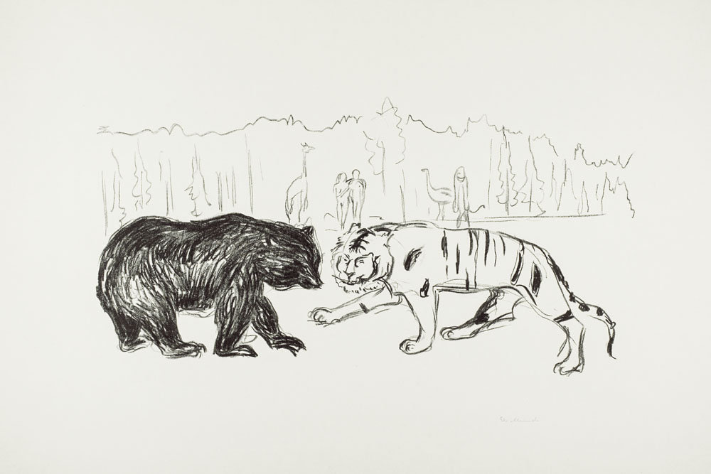 The Tiger and the Bear (ca. 1908–1909), Edvard Mun - Inna marka | Sklep ...