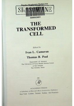 The Transformed Cell - Opracowanie zbiorowe | Książka w Empik