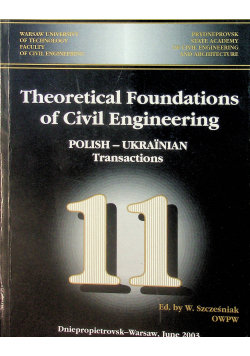 Theoretical foundations of civil engineering - | Książka w Empik
