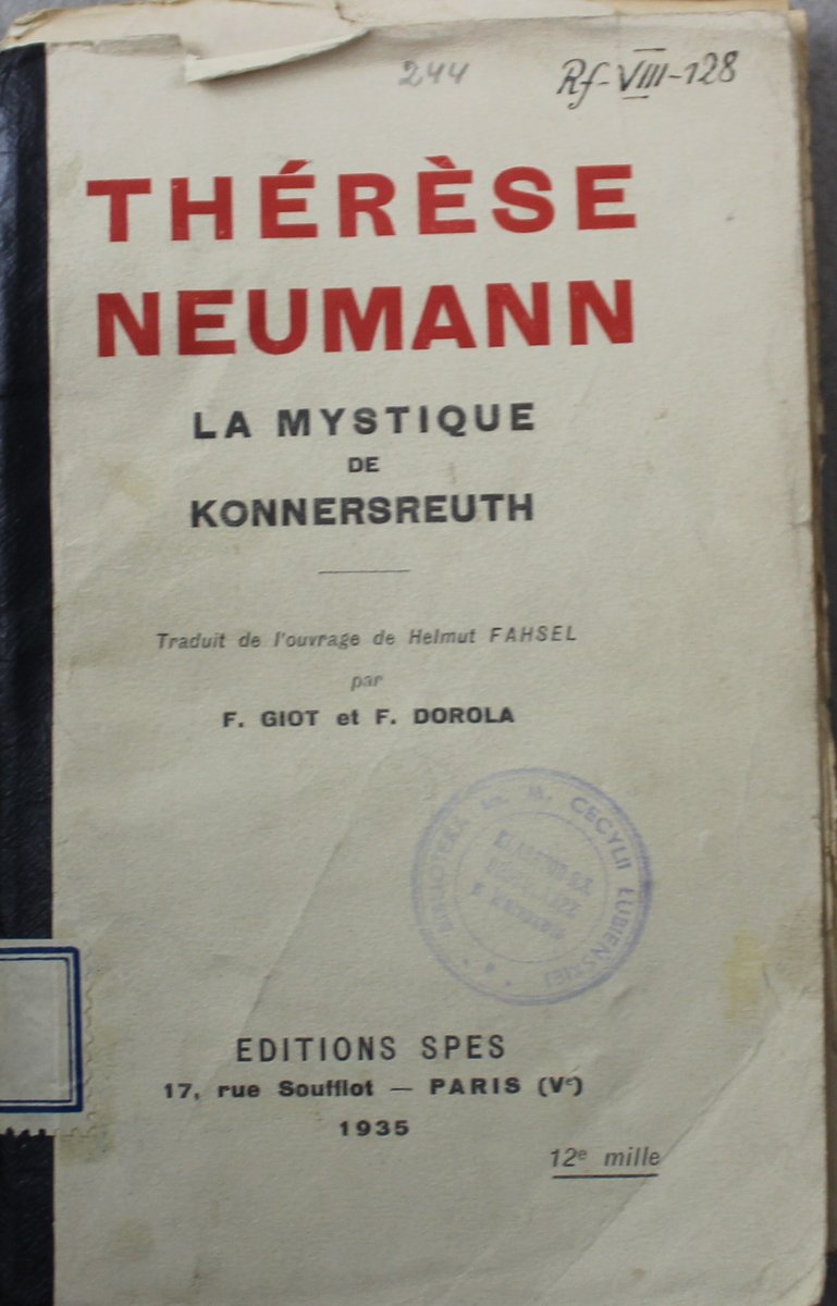 Therese Neumann la mystique de konnersreuth 1935 r. - W opisie ...