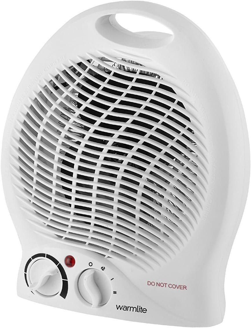 Thermo Fan Heater with 2 Heat Settings and Overheat Protection, 1000W ...