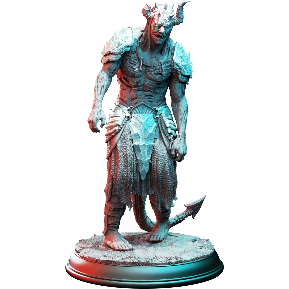 Tiefling Devil Servants Sługa Diabła + podstawa 3D druk 12k dnd mini ...