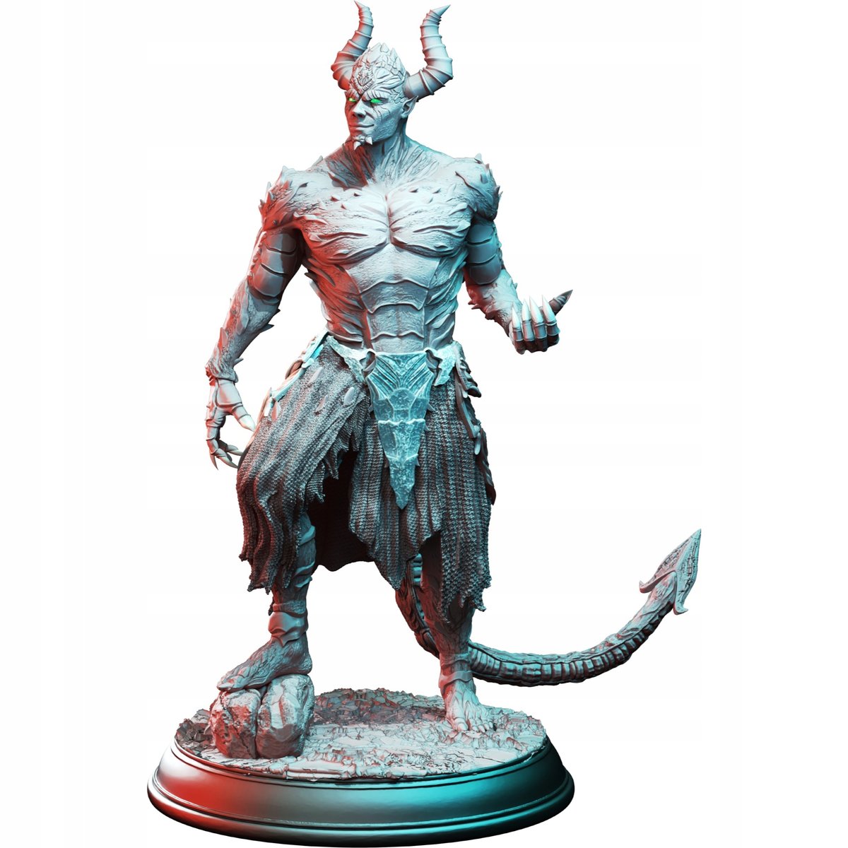 Tiefling Devil Servants Sługa Diabła + podstawa 3D druk 12k dnd mini ...