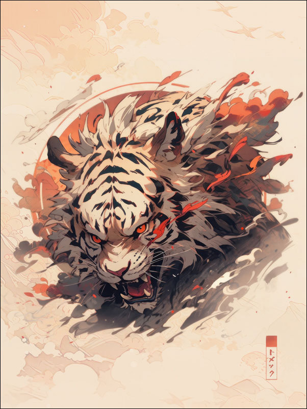 tiger - plakat 50x70 cm / AAALOE - Inna marka | Sklep EMPIK.COM