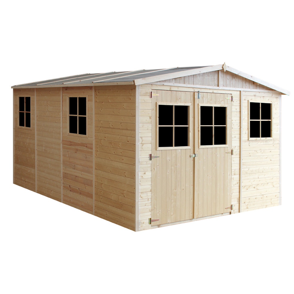 Timbela Domek narzędziowy ogrodowy M336 - 303 x 395 cm - 12 m² ...