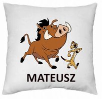 Timon i Pumba Król Lew FOTO Poduszka Prezent +IMIĘ - Atram | Sklep ...