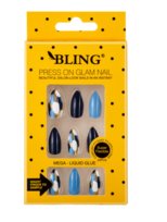 Tipsy BLING, Sztuczne paznokcie (24 szt.) – glamour, wzór VI | Sklep ...