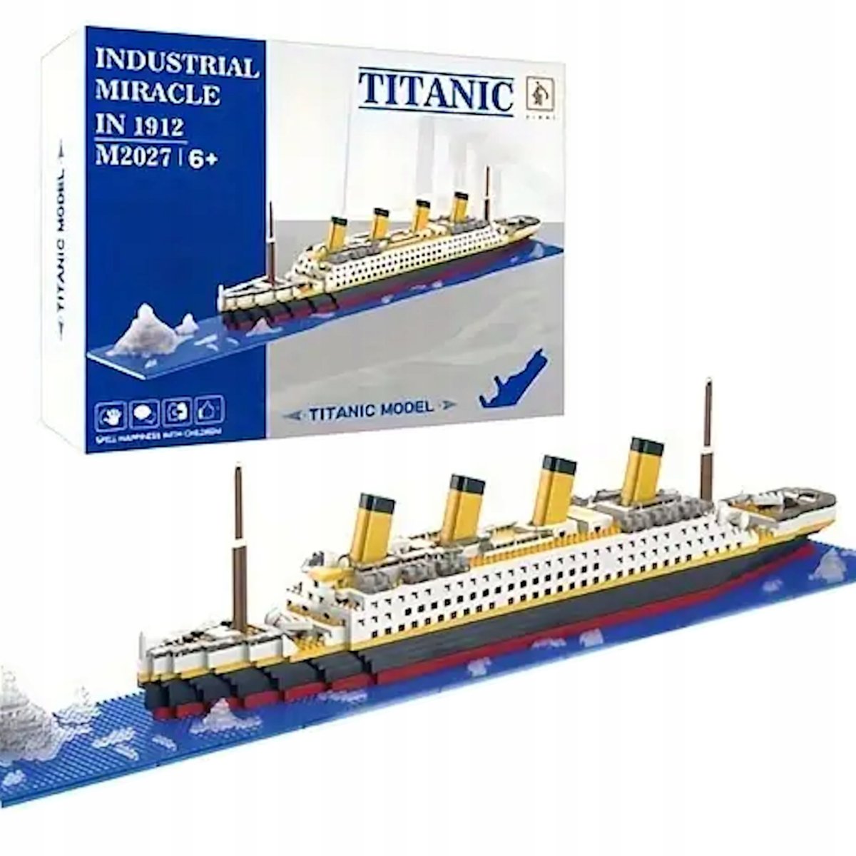 TITANIC KLOCKI DO UKŁADANIA SKŁADANIA DIKOM MODEL STATKU 1878 SZTUK ...