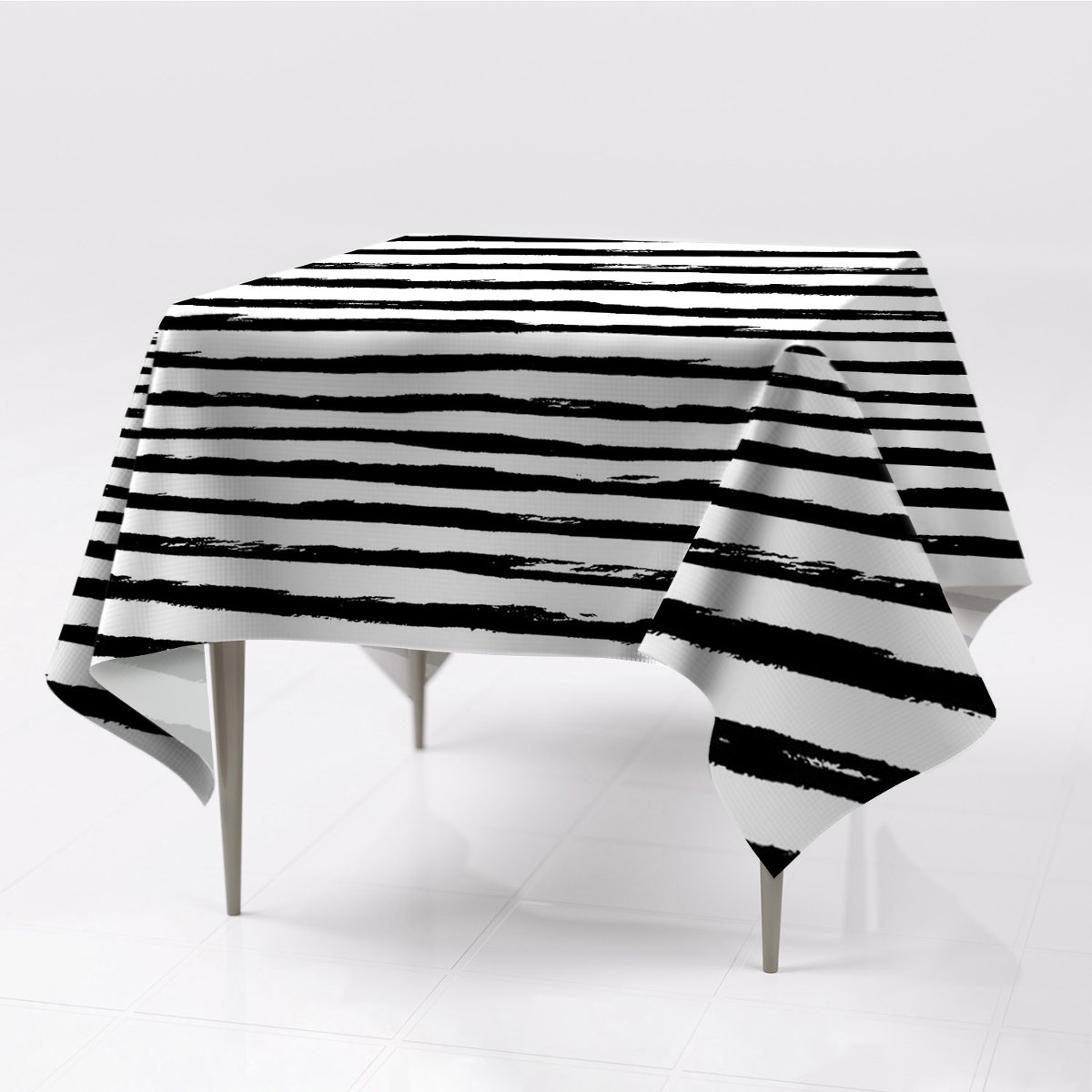 Tkanina obrusy na stół gładkie Wzór zebra 150x150, Fabricsy, 150x150 cm ...