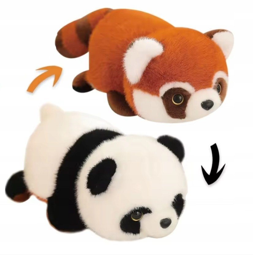 TM Toys Panda ruda & Panda biała Maskotka dwustronna 35cm - Inna marka ...