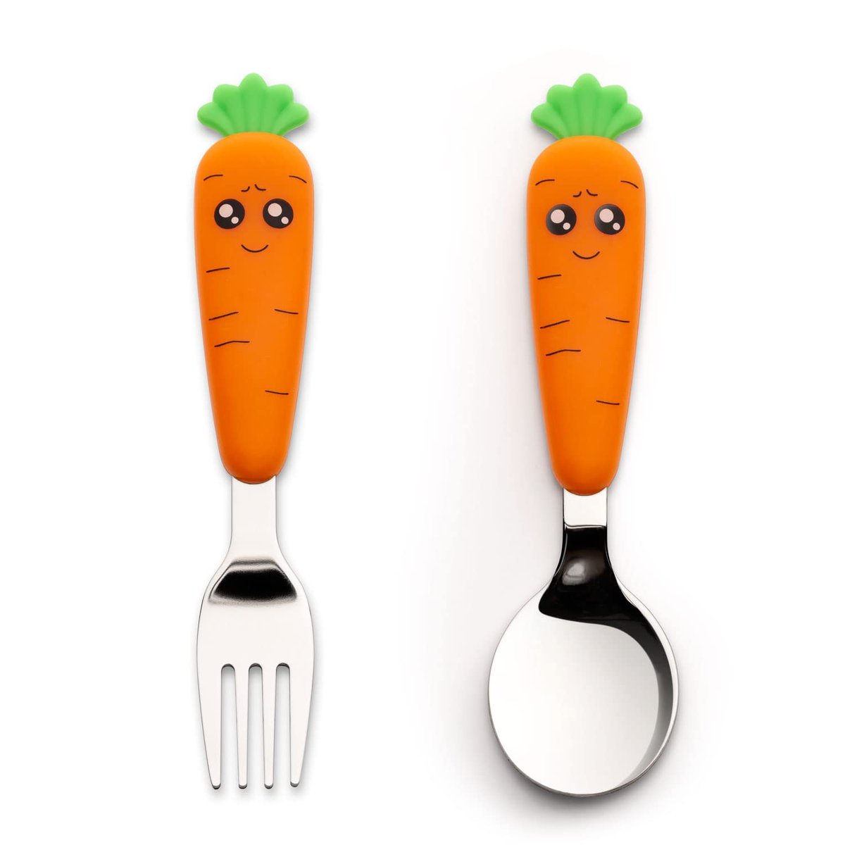 Toddler Utensils with Case, Kids Spoons and Forks Self-Feeding ...