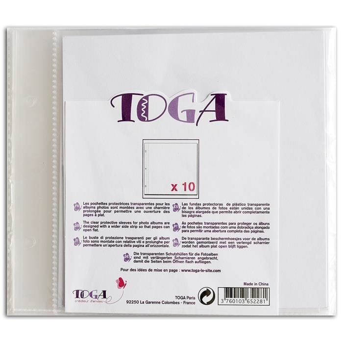 TOGA Zestaw 10 przezroczystych okładek na albumy 20x20 cm - Inna marka ...