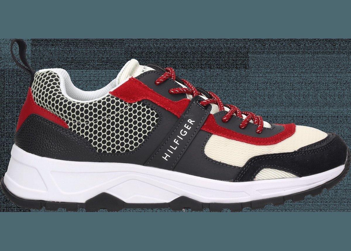 Tommy Hilfiger Półbuty FM0FM02009 41 Material Mix Lightweight Runne ...