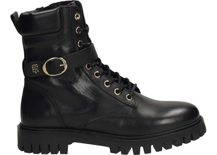 Tommy Hilfiger Trzewiki FW0FW06734 39 Buckle Lace Up Boot - Tommy Hilfiger | Moda Sklep EMPIK.COM