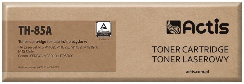 Toner ACTIS TH-85A (Canon/HP 85A/CRG-725/CE285A), czarny, 1600 str ...