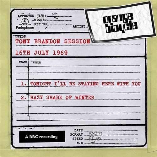 Tony Brandon Session [16th July 1969] - Orange Bicycle | Muzyka, mp3 ...