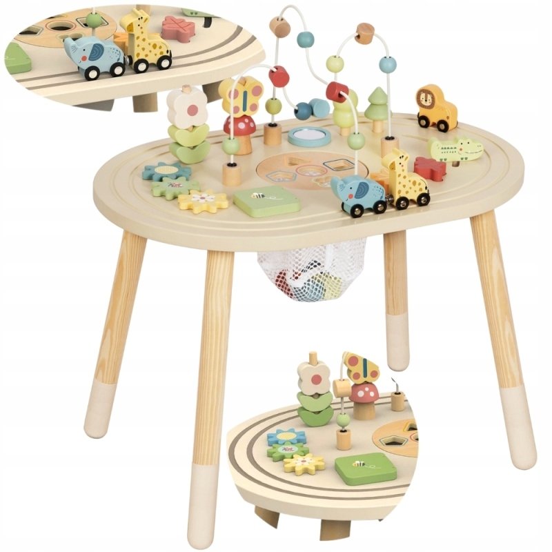 Tooky Toy Drewniany Stolik Aktywności Safari - Tooky Toy | Sklep EMPIK.COM