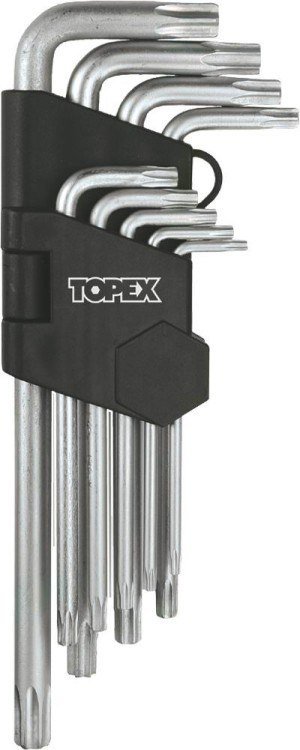 TOPEX, Klucze Torx T10-T50, zestaw 9 szt., 35D961 - Topex | Sklep EMPIK.COM