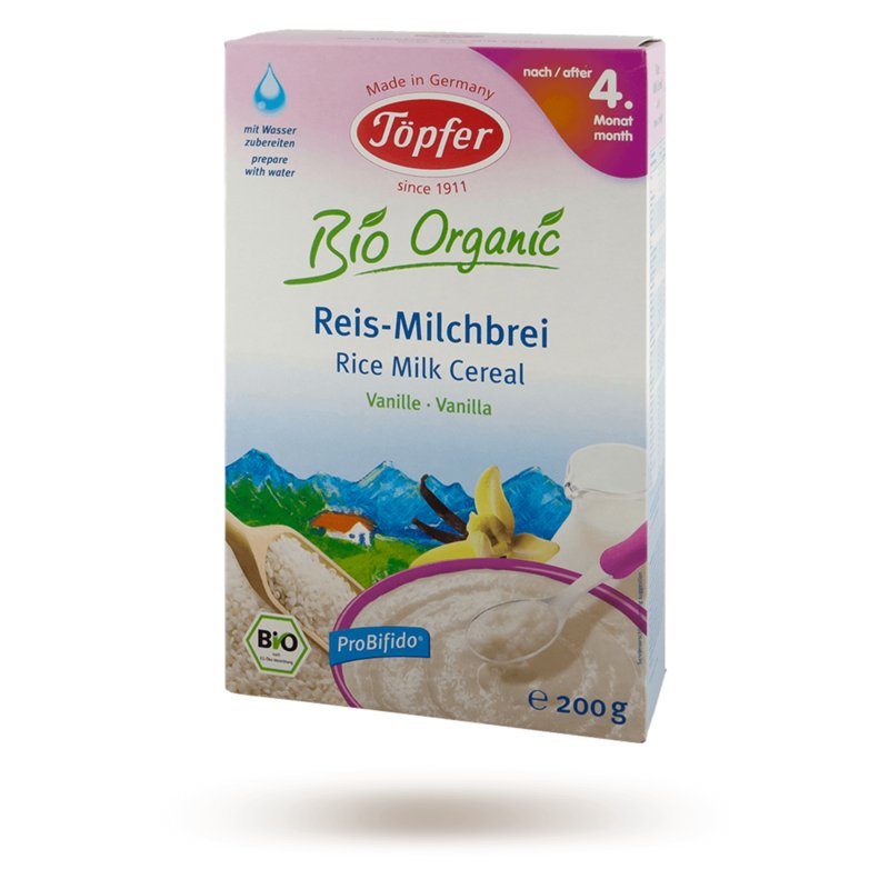 Topfer Kaszka Ryżowa Mleczna Waniliowa Bio, 200G - Topfer | Sklep EMPIK.COM