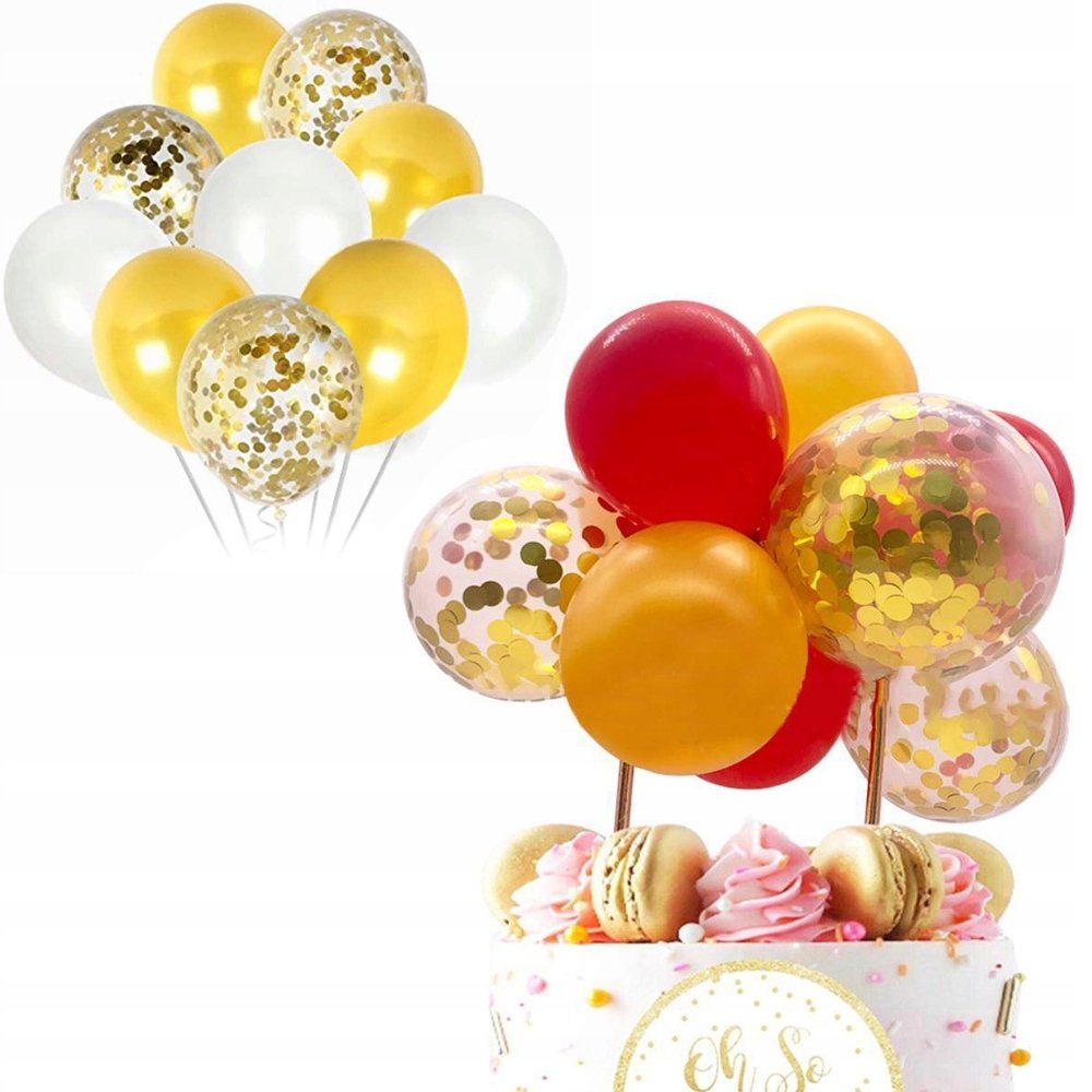 TOPPER BALONY NA TORT CIASTA DEKORACJA NA URODZINY - Inna marka ...